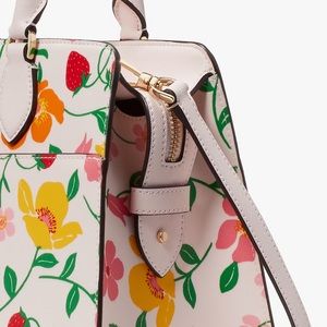 kate spade | Bags | Kate Spade Madison Strawberry Garden Printed ...